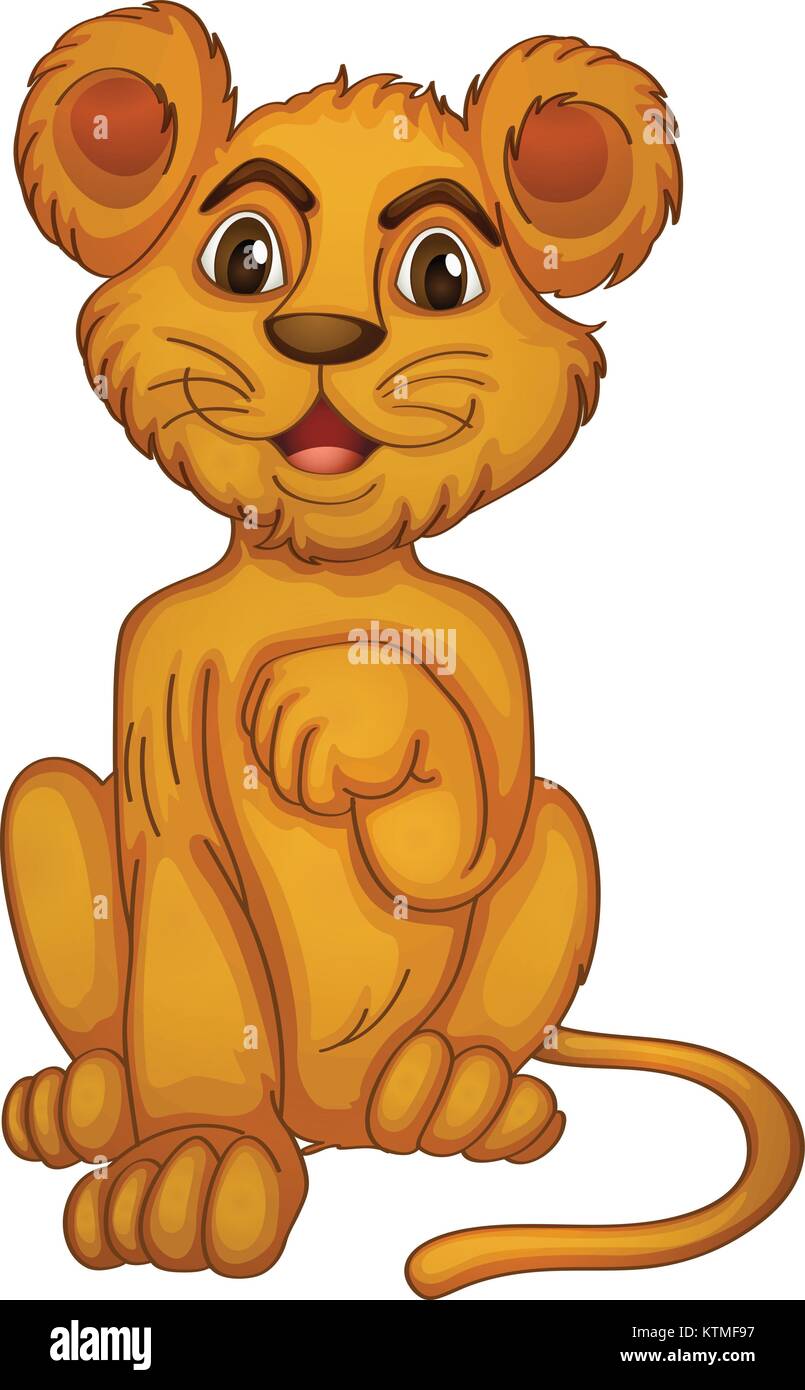 illustration of a cub on a white background Stock Vector Image & Art ...