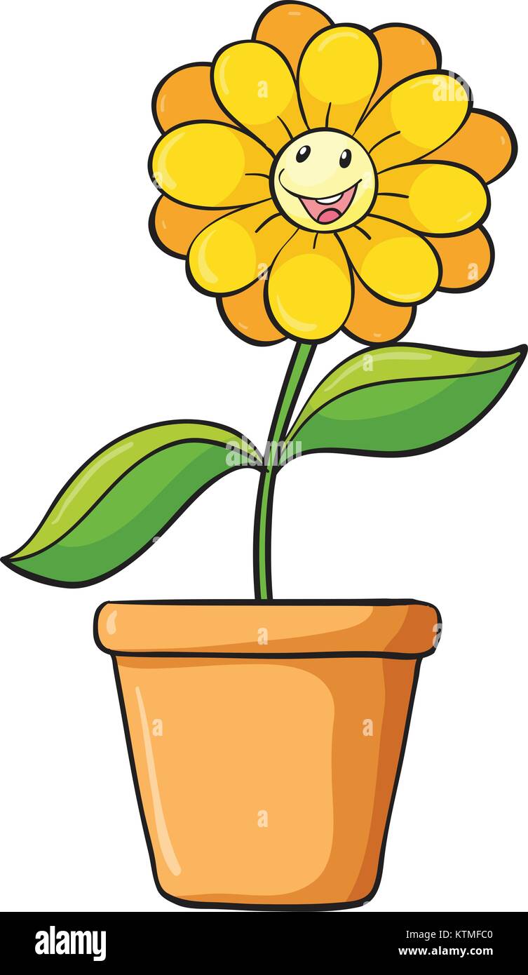 Illustration of a simple flower Stock Vector Image & Art - Alamy