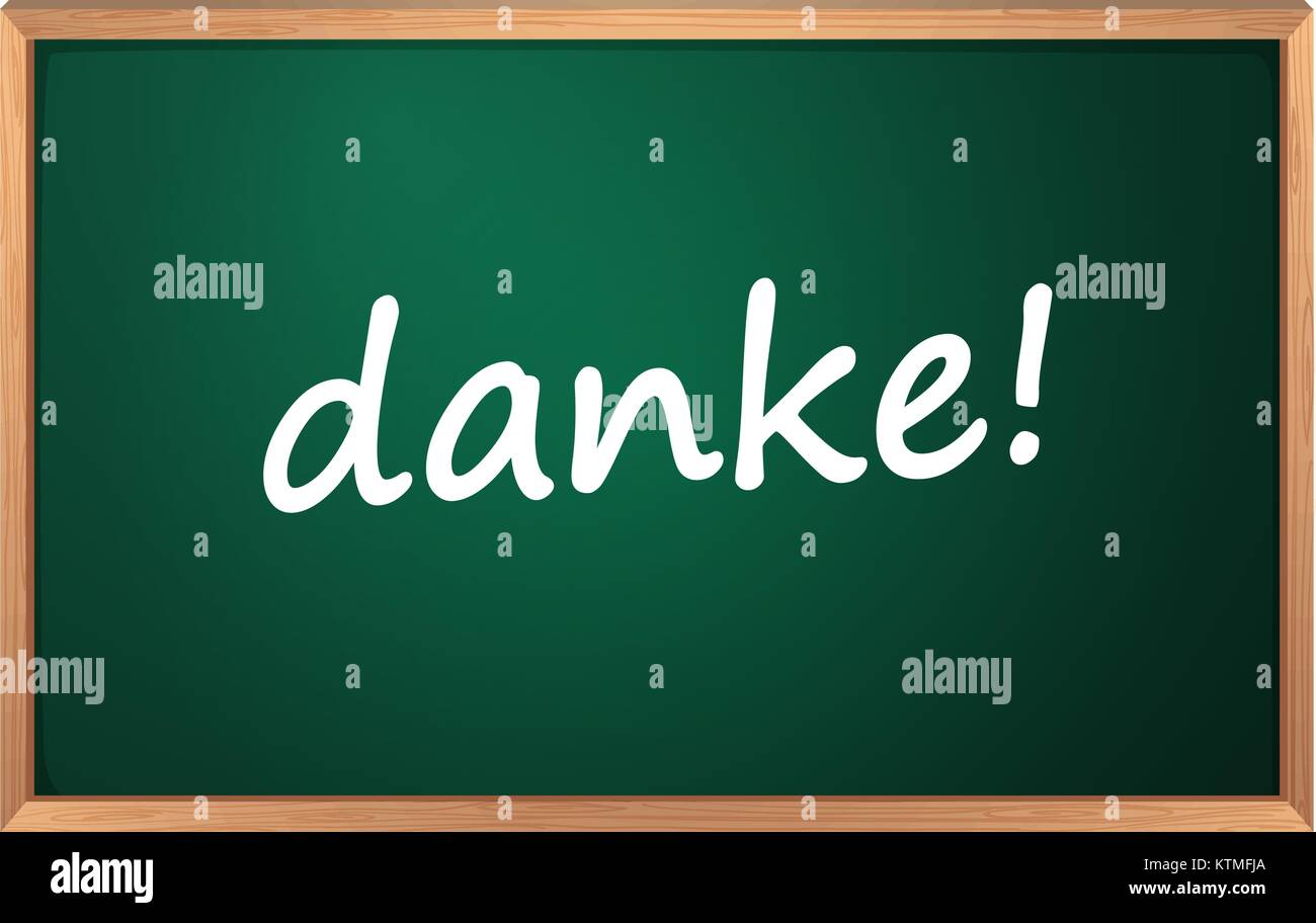 Illustration of Thanks in German Stock Vector Image & Art - Alamy