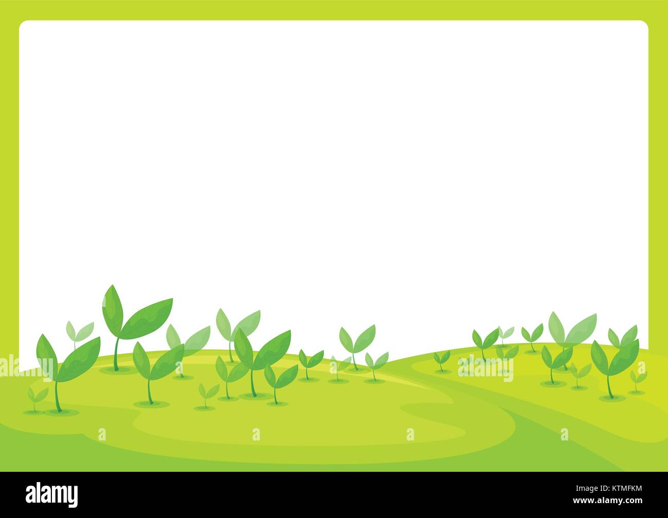 Blank template with leafy border Stock Vector Image & Art - Alamy