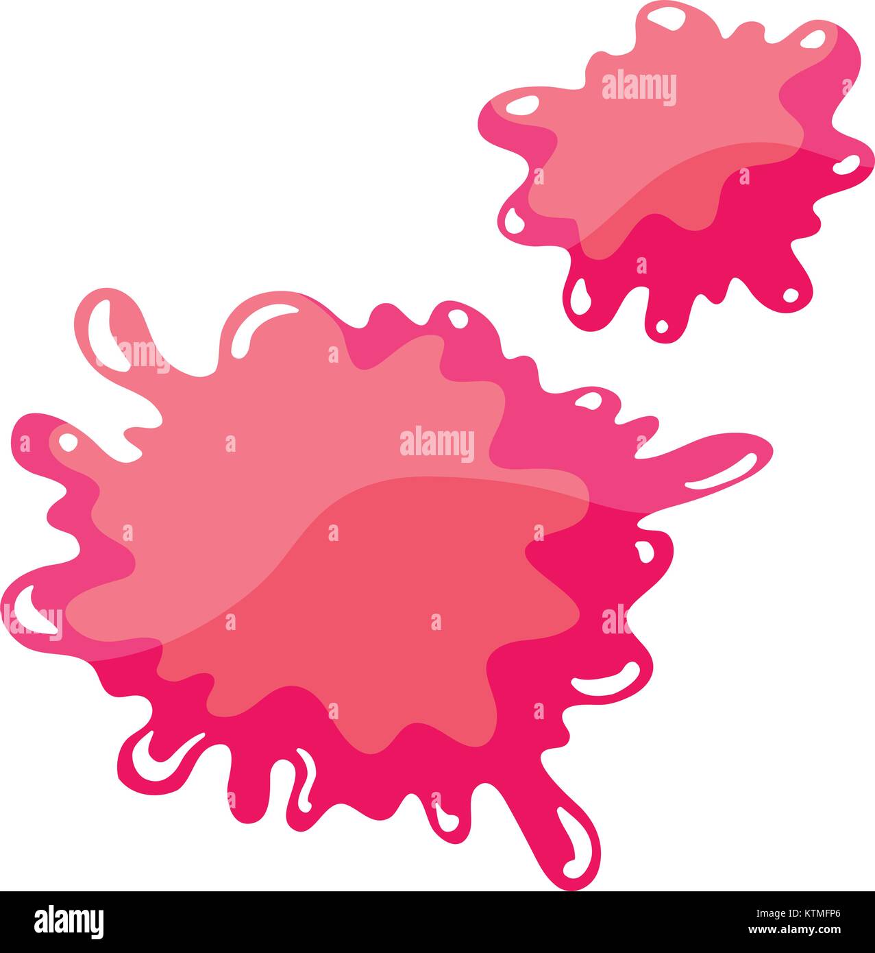 illustration of a pink color splash on a white background Stock Vector ...