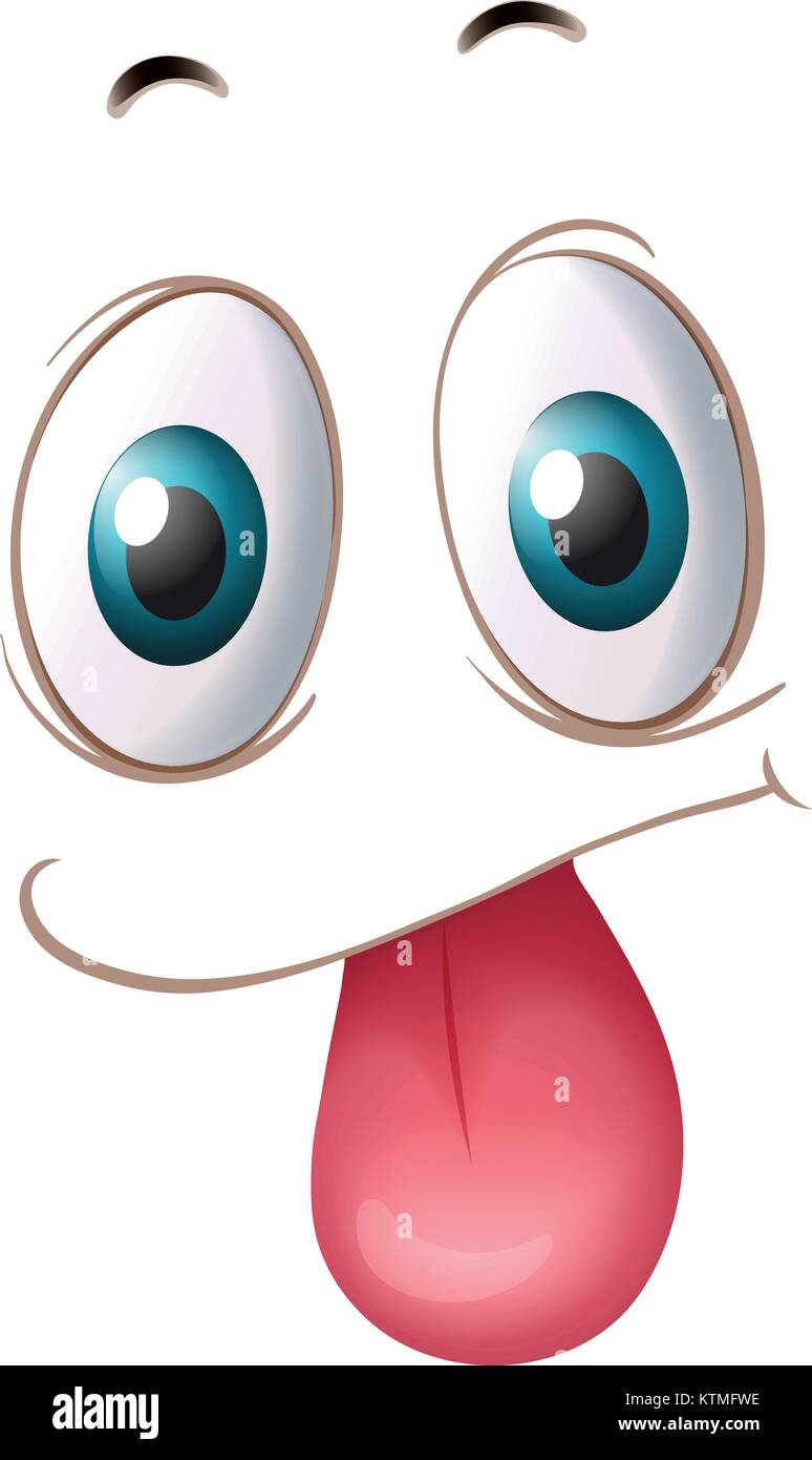 illustration of a face on a white background Stock Vector Image & Art ...