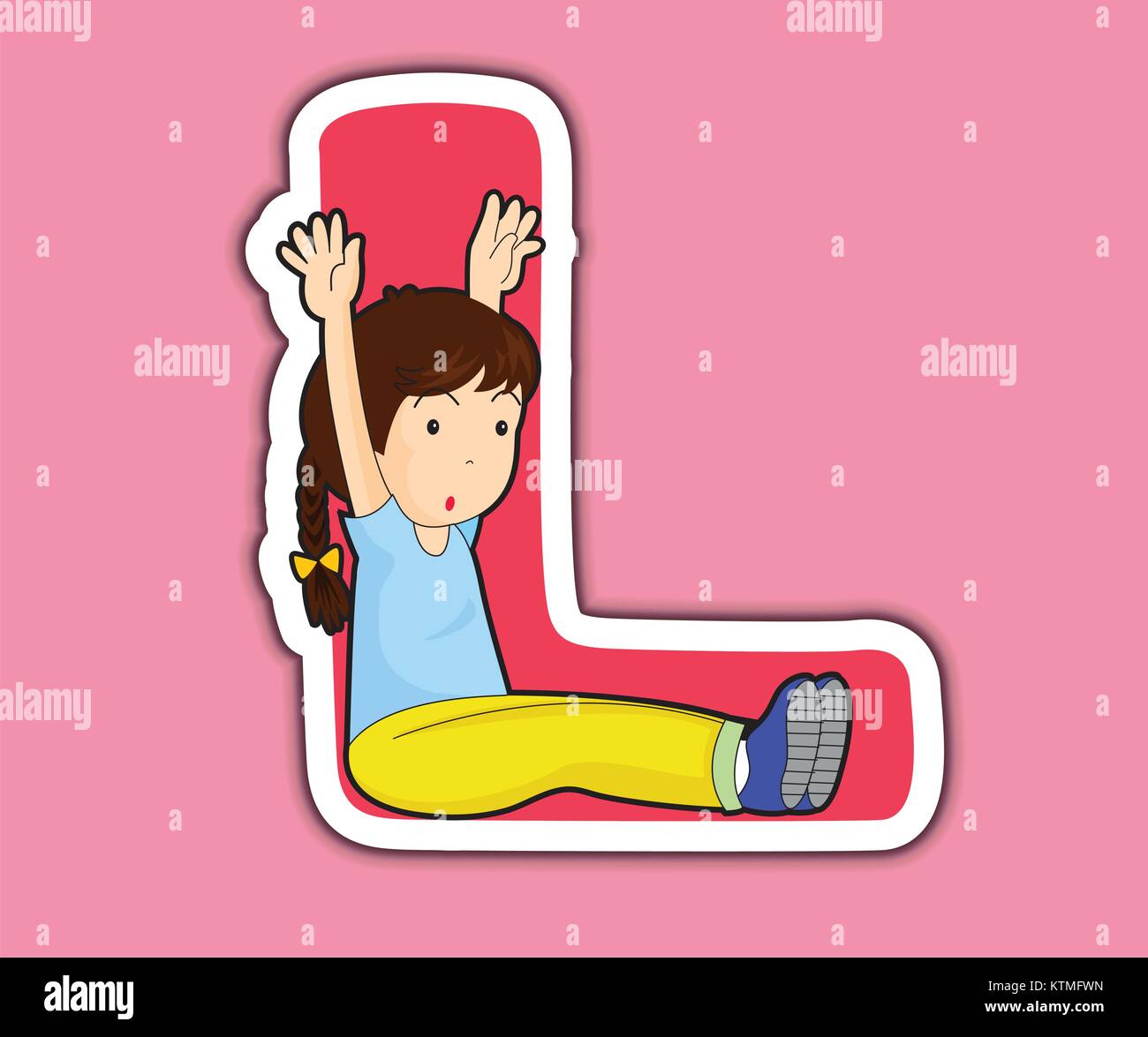 Illustrated alphabet letter series with kids Stock Vector Image & Art ...