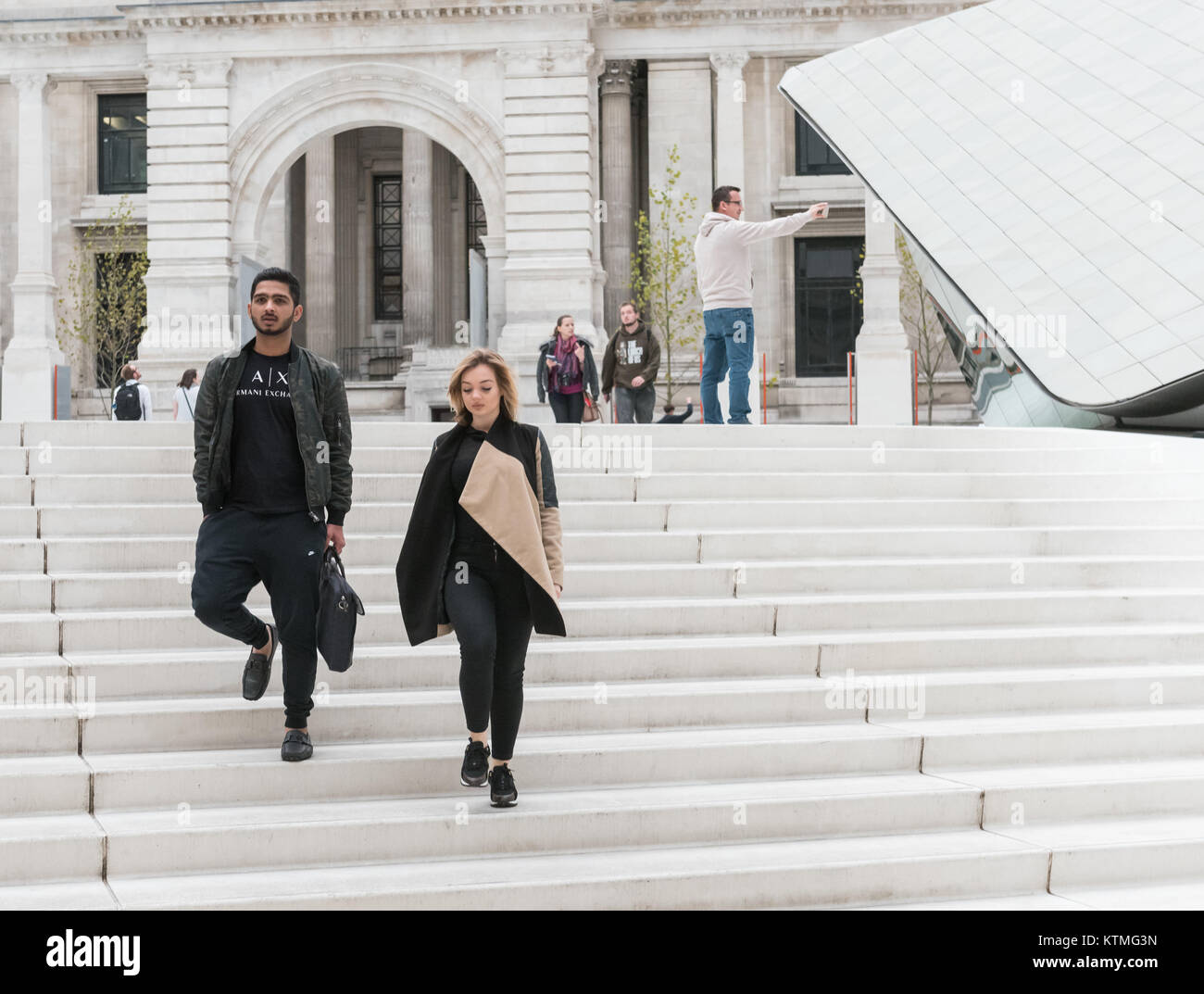 The Sackler Courtyard, V&A Museum, Kensington Stock Photo - Alamy