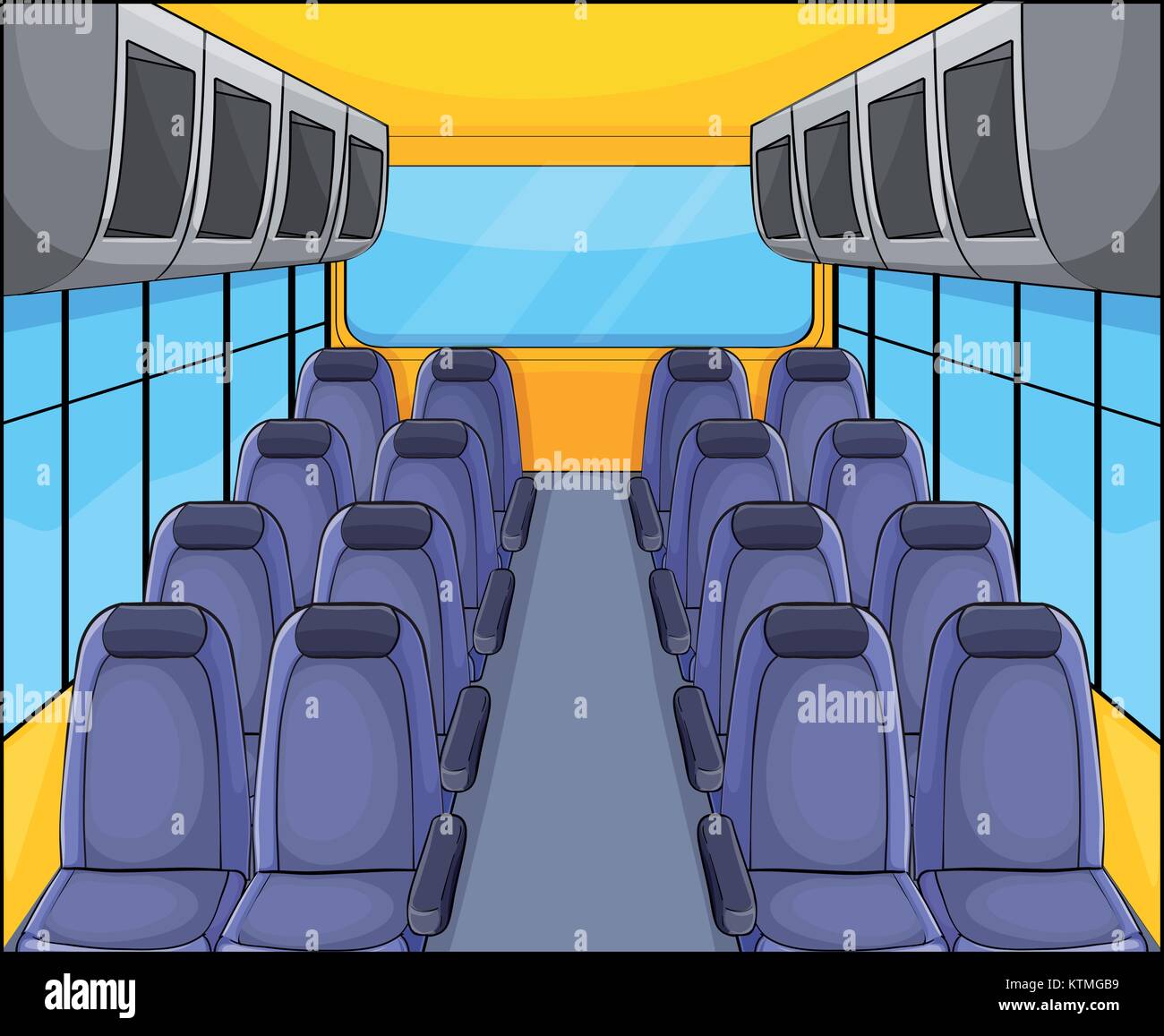 Inside bus view Stock Vector Images - Alamy