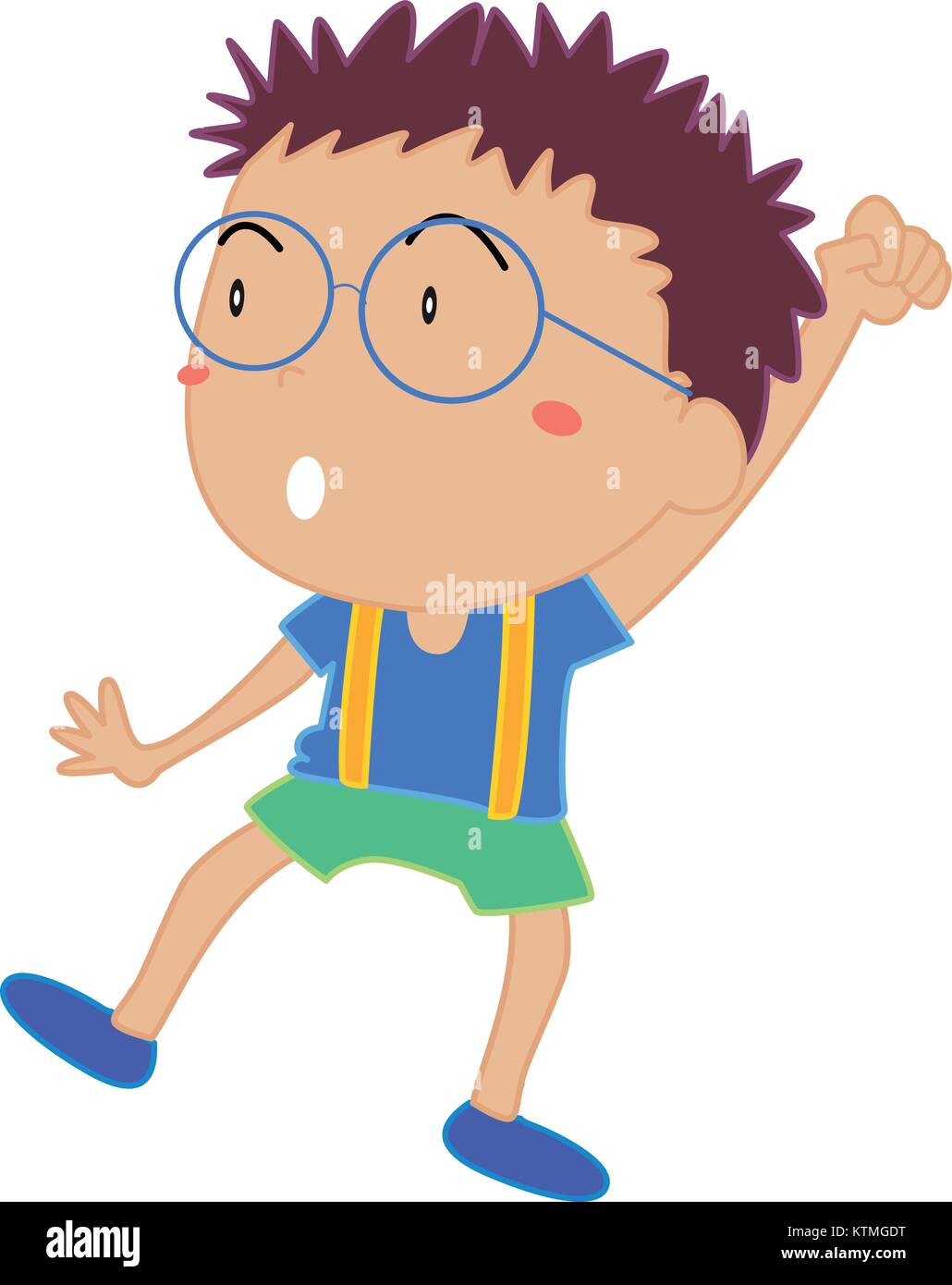 Cheering Kids Cartoon