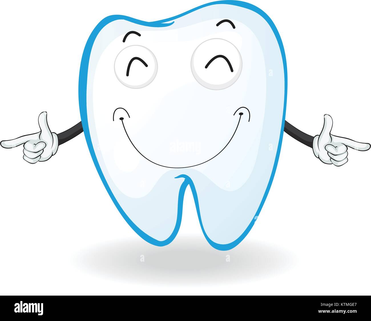 illustration of a tooth on a white background Stock Vector Image & Art ...