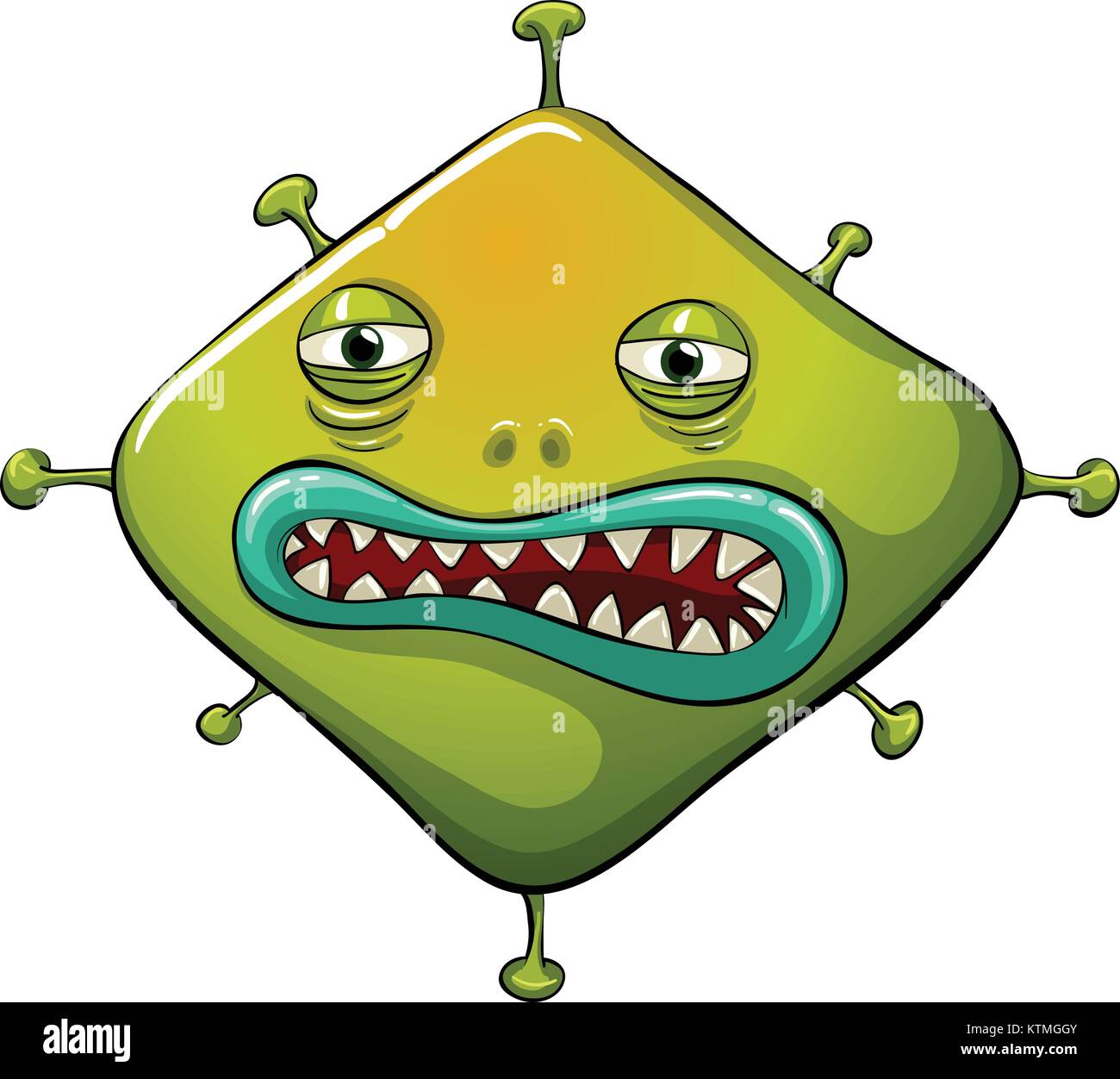 Illustration of an ugly virus Stock Vector Image & Art - Alamy