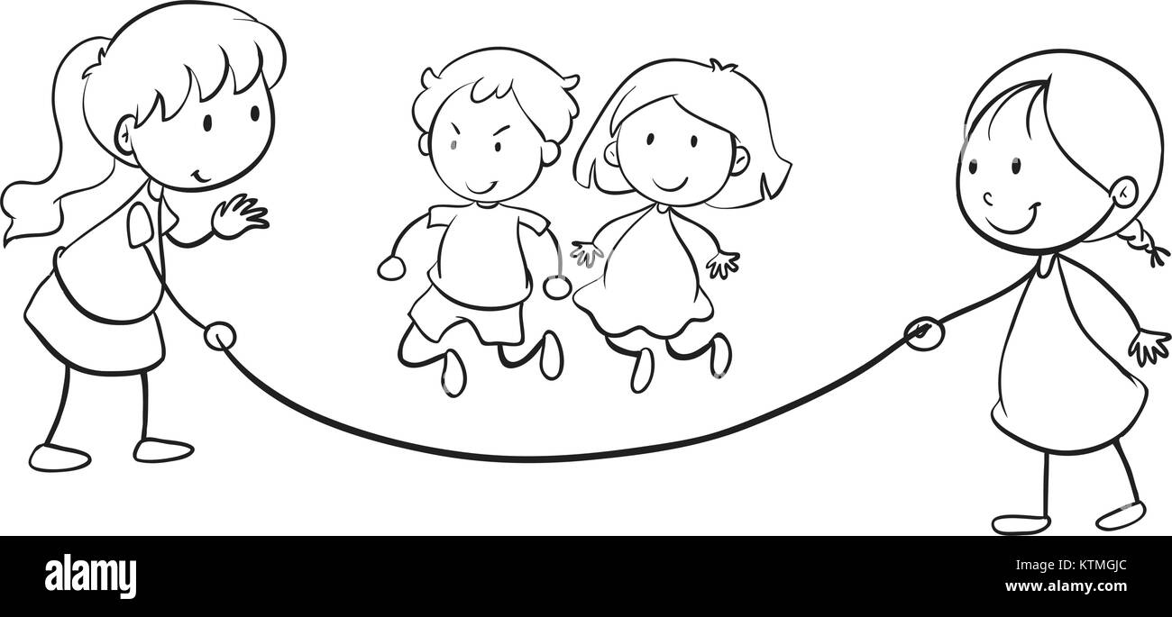 Skipping Rope Children Black And White Stock Photos Images Alamy Skipping Rope Children Black And White Stock Photos Images Alamy