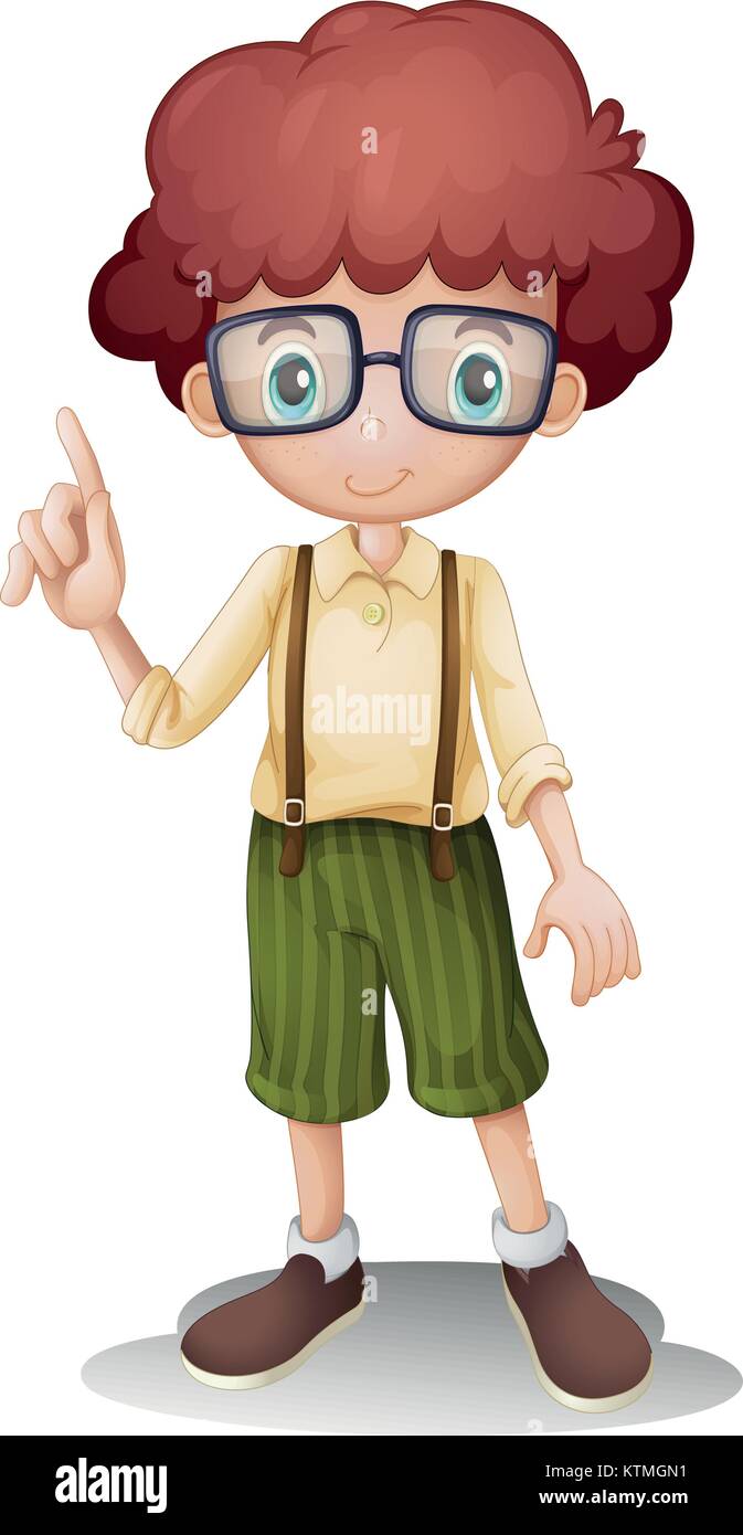 Illustration Of A Boy On A White Background Stock Vector Image Art