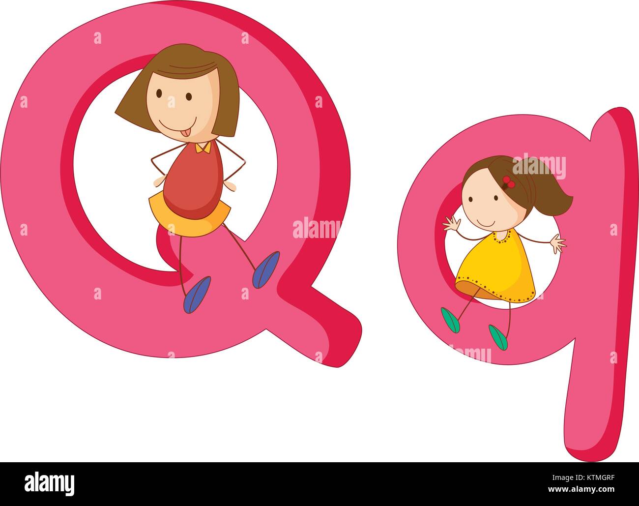 Illustration of children in a letter of alphabet Stock Vector Image ...