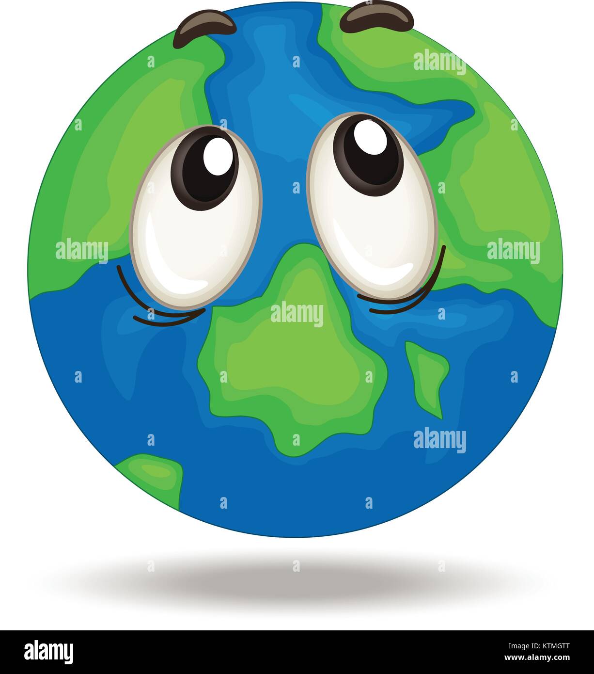Illustration of a confused earth Stock Vector Image & Art - Alamy