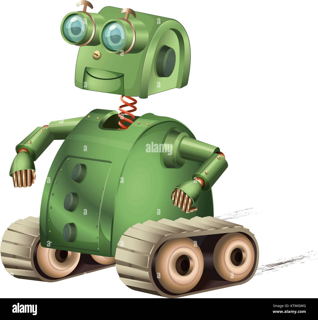 Illustration of an old style robot Stock Vector Image & Art - Alamy