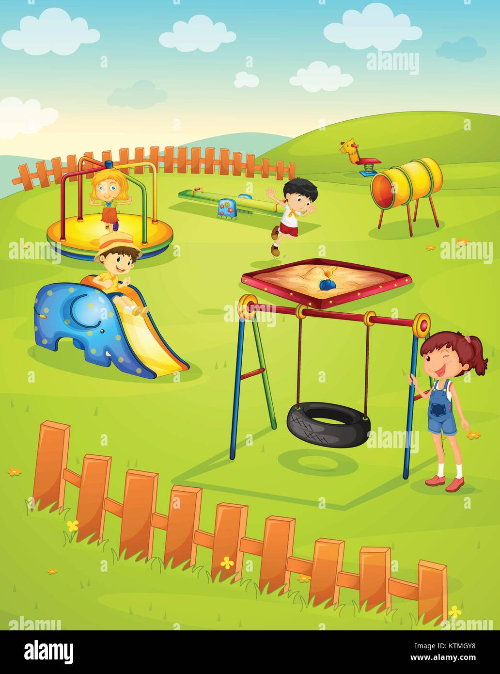 Recess playground school Stock Vector Images - Alamy