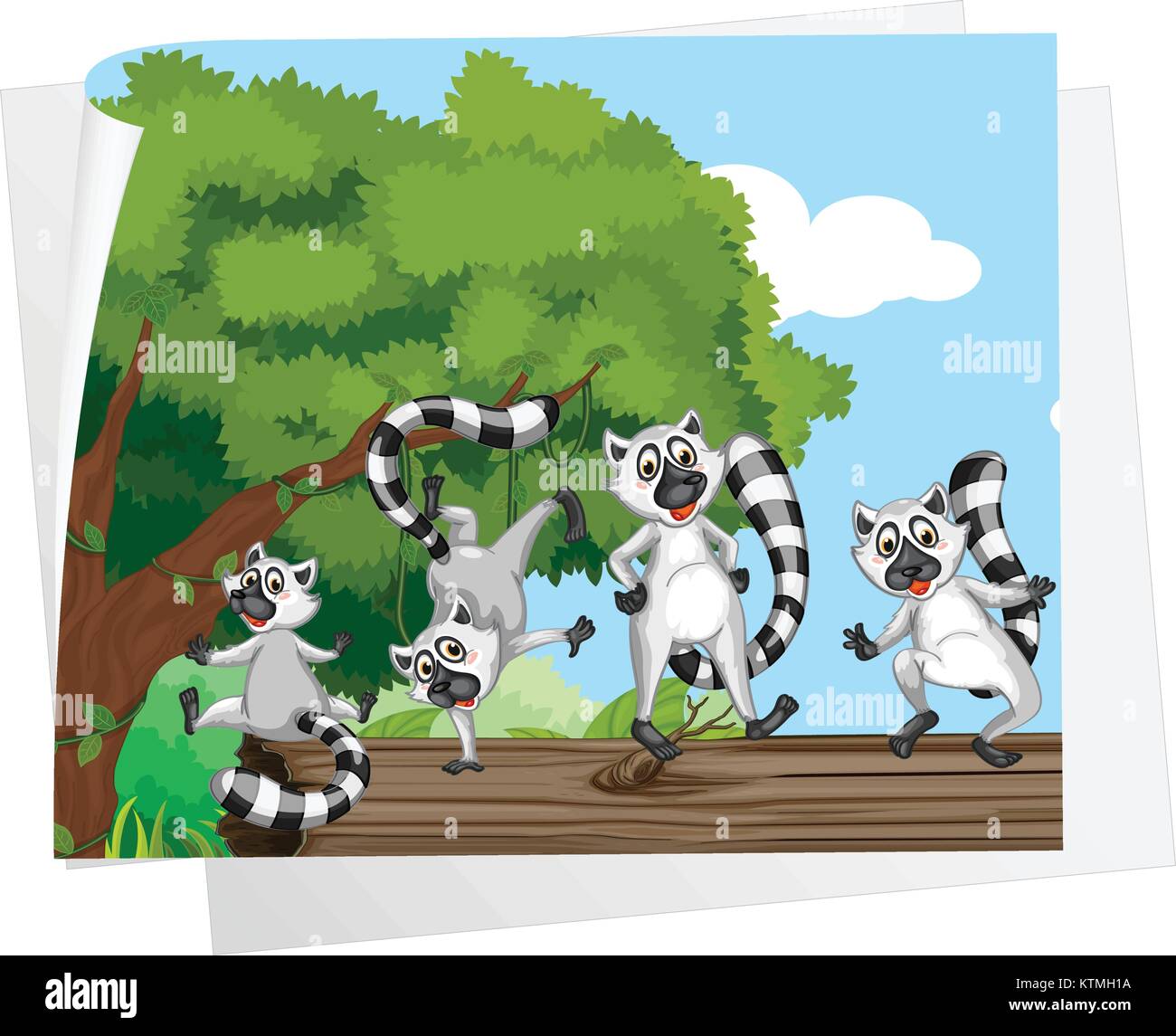 Wild lemurs Cut Out Stock Images & Pictures - Alamy