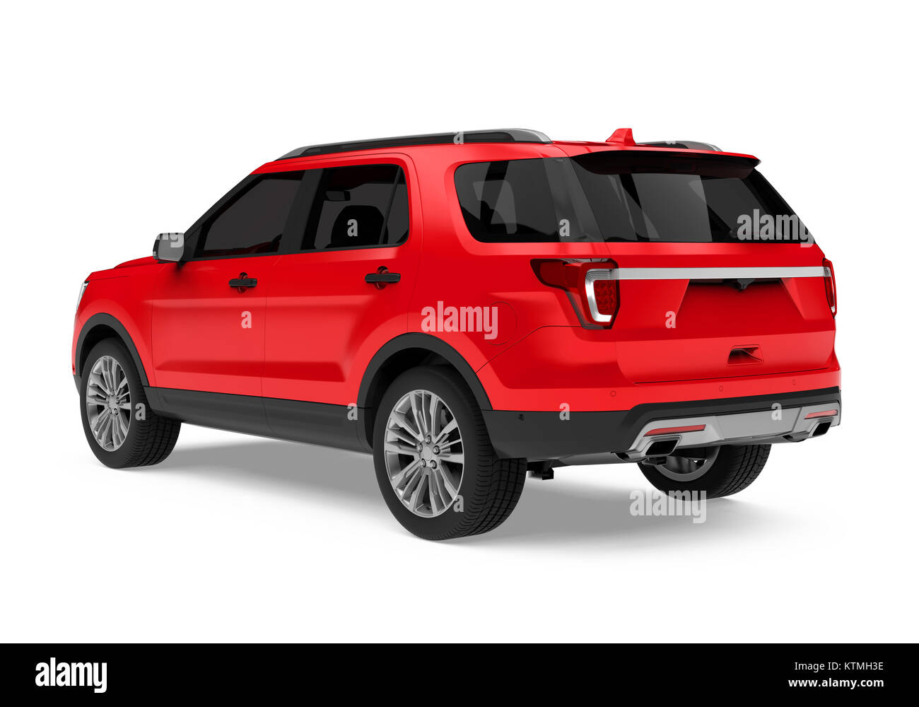 Red SUV Car Isolated Stock Photo - Alamy