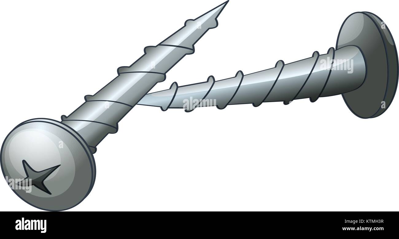 Illustration of a couple of screws Stock Vector Image & Art - Alamy