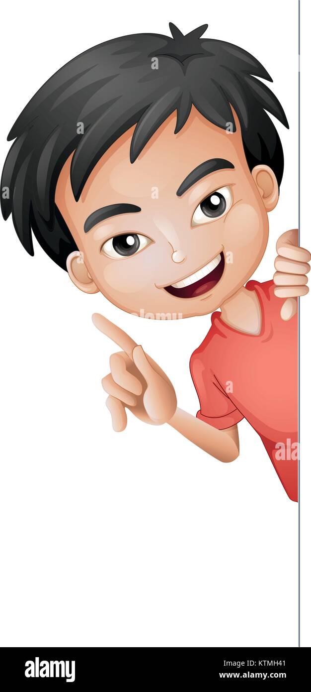 illustration of a boy on a white background Stock Vector Image & Art ...