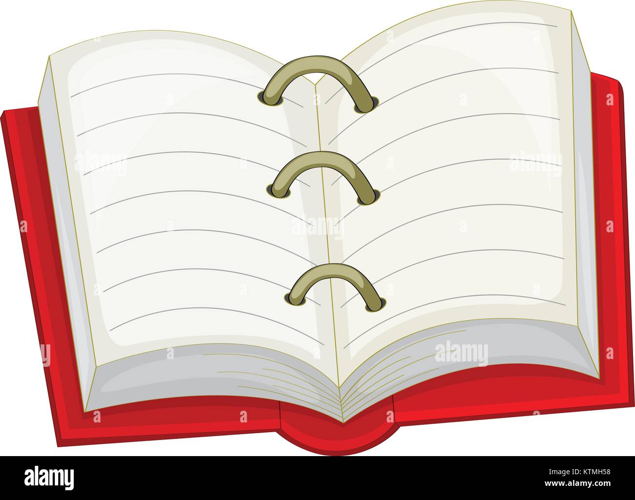 Illustration of an open notebook icon Stock Vector Image & Art - Alamy