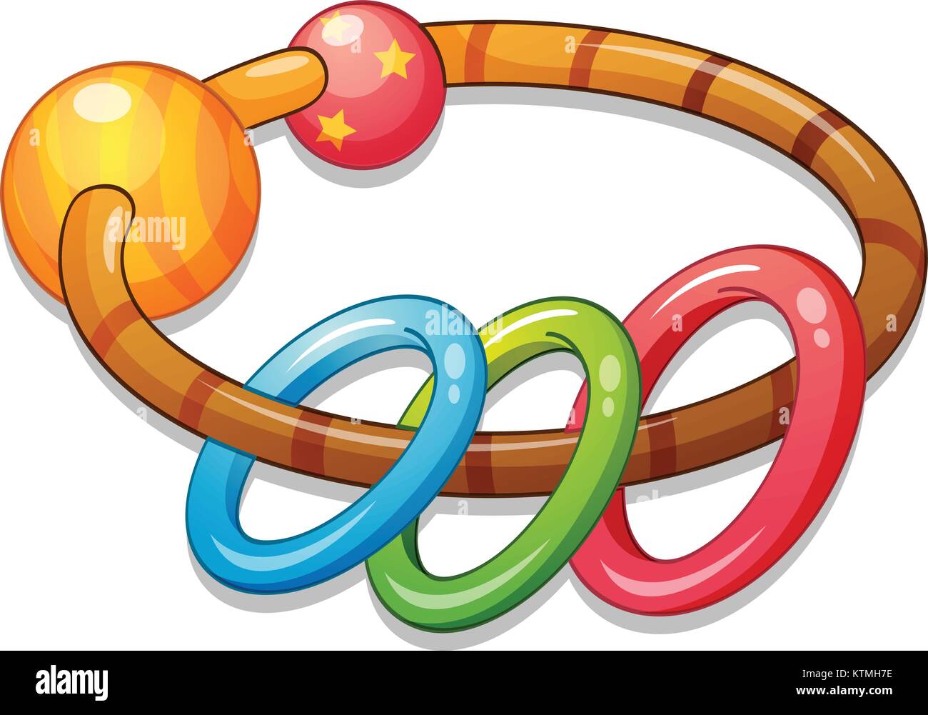 Illustration of a kids rattle Stock Vector Image & Art - Alamy