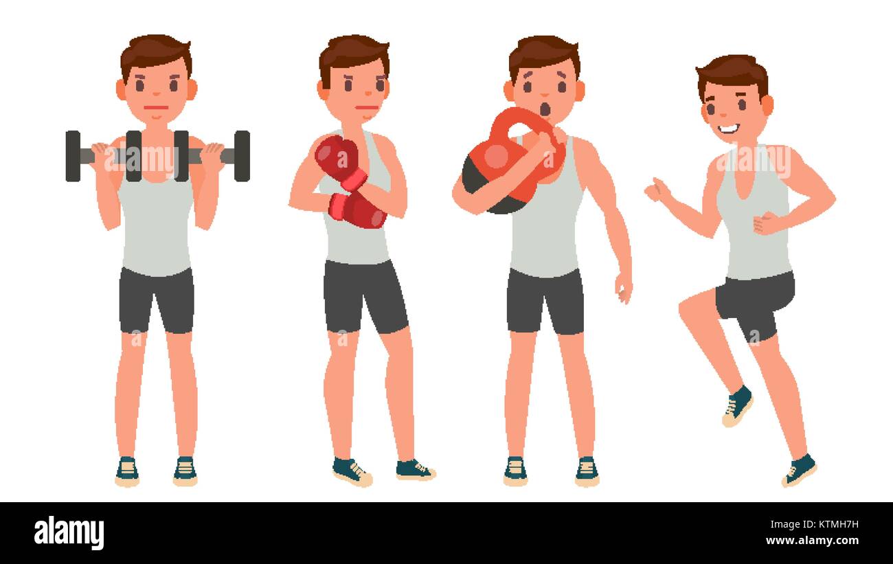 Workout Man Clip Art