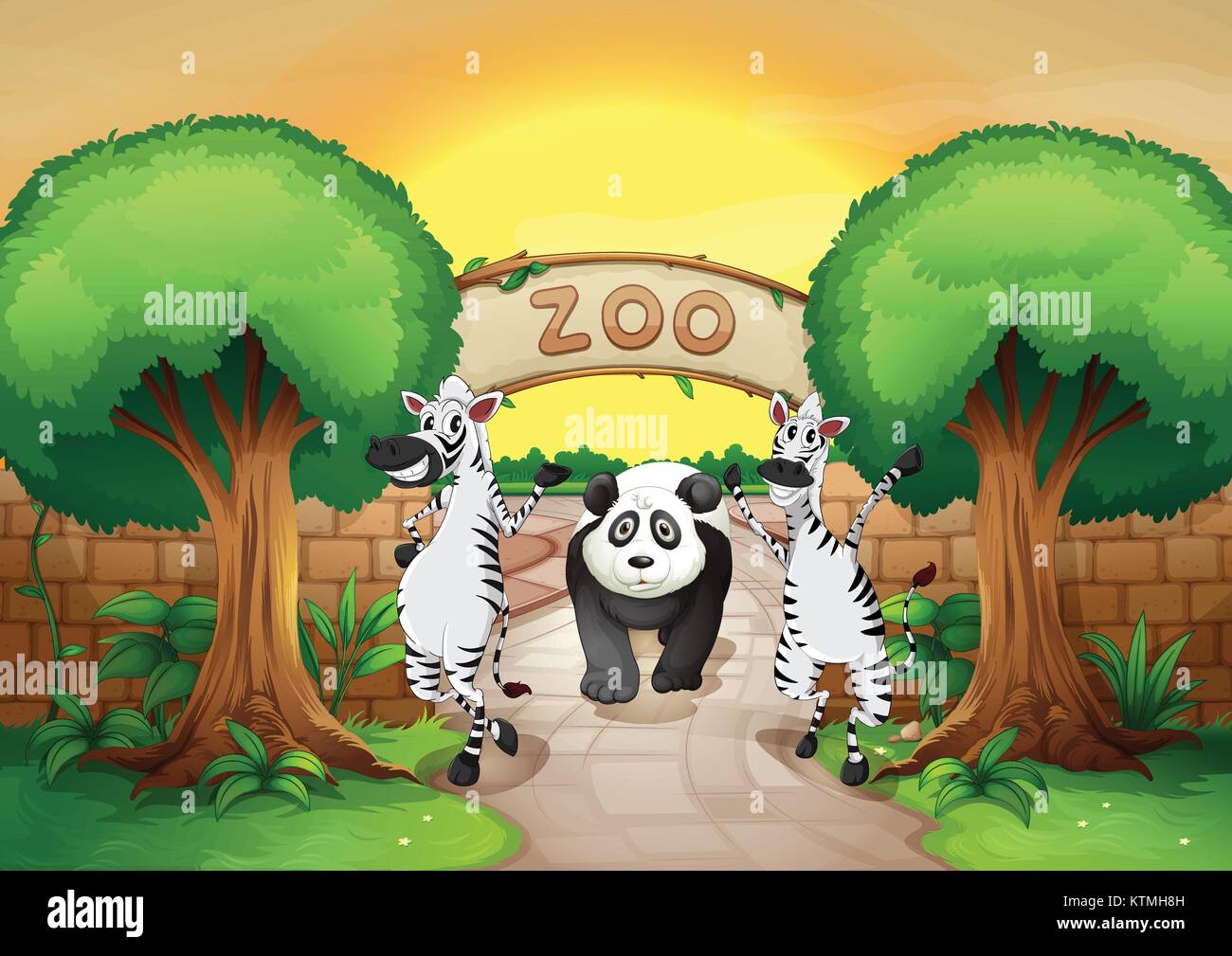 Zoo Entrance Drawing