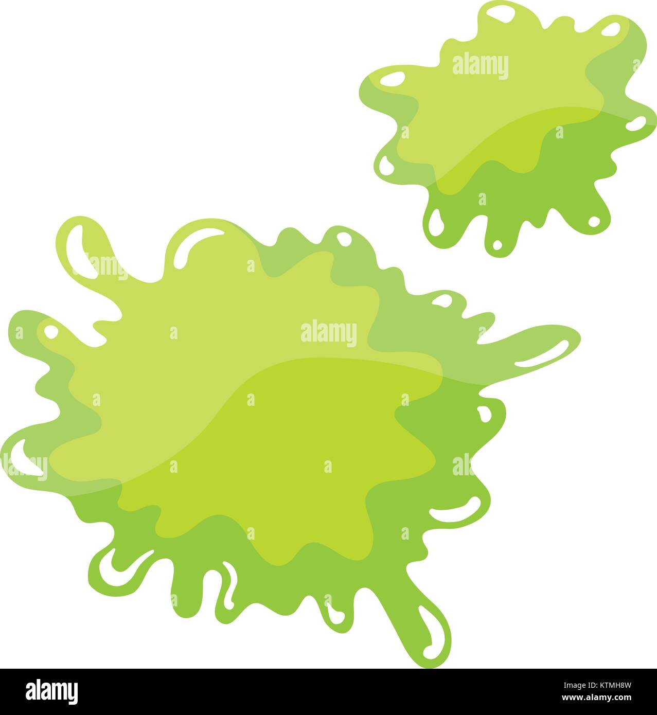 illustration of a green color splash on a white background Stock Vector ...
