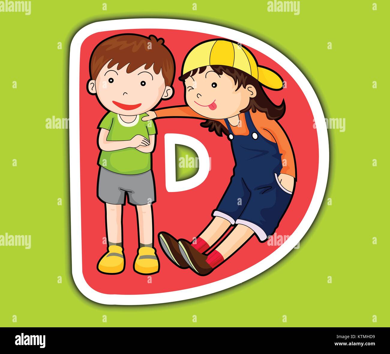 Illustrated alphabet letter series with kids Stock Vector Image & Art ...