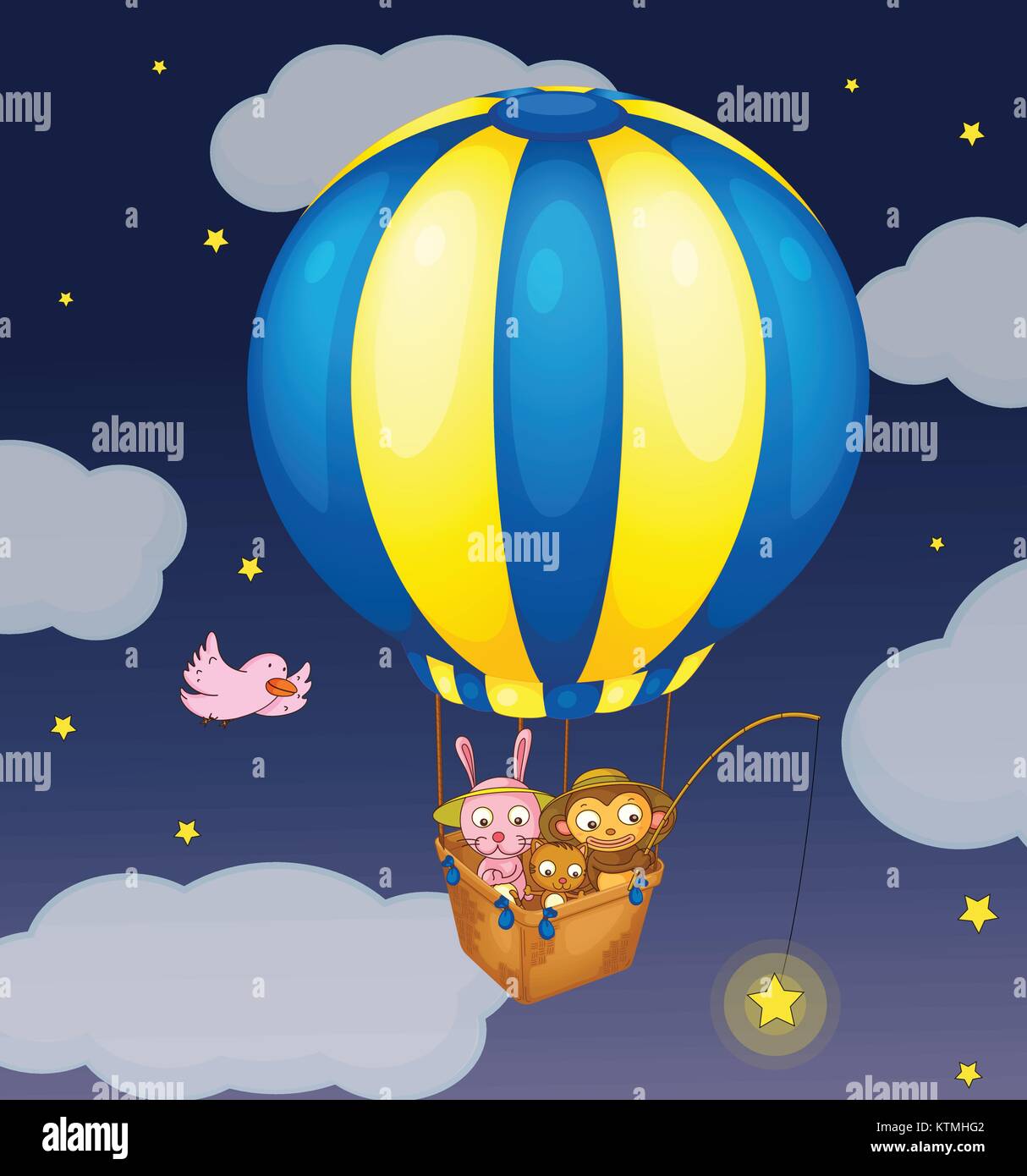Catching a balloon Stock Vector Images - Alamy