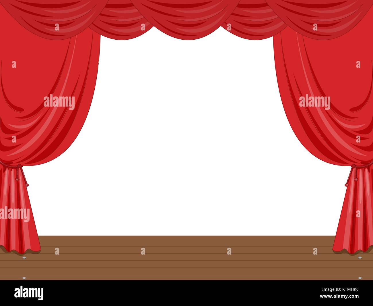 Empty stage illustration with curtains Stock Vector Image & Art - Alamy