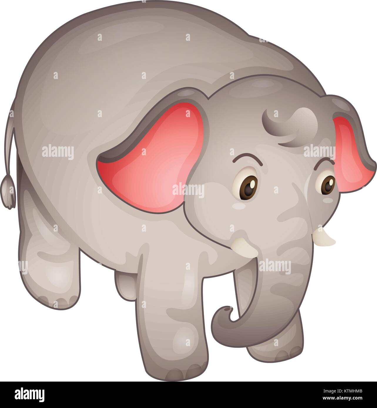 Simple elephant on a white background Stock Vector Image & Art - Alamy