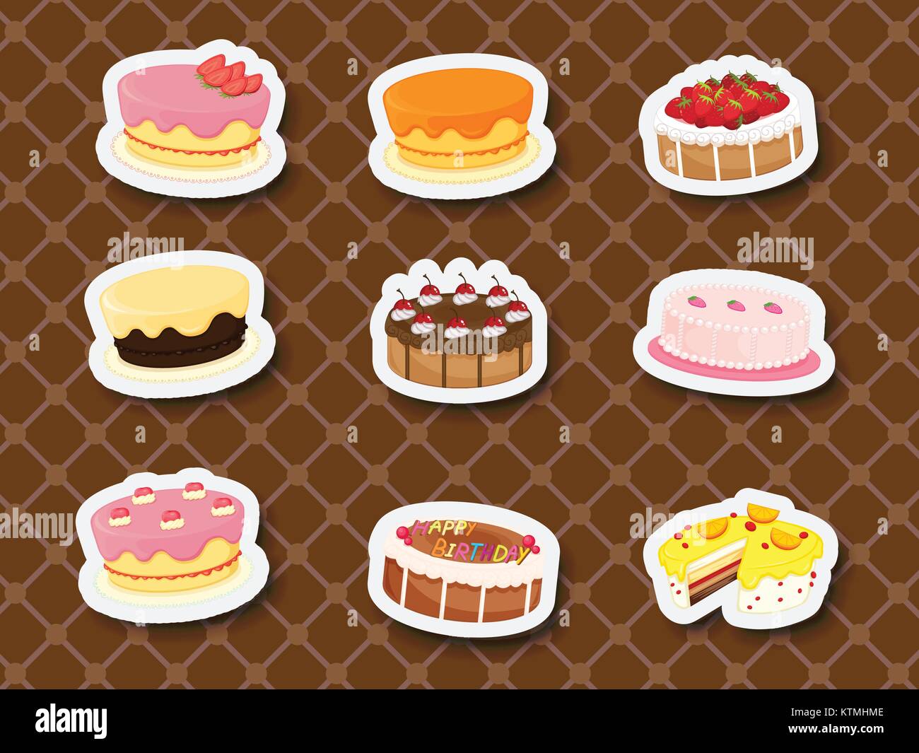 Passionfruit cake Stock Vector Images - Alamy