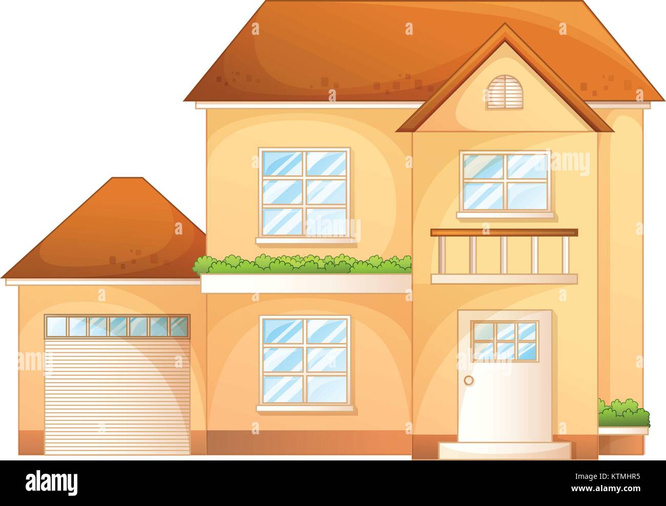 Simple House Front View