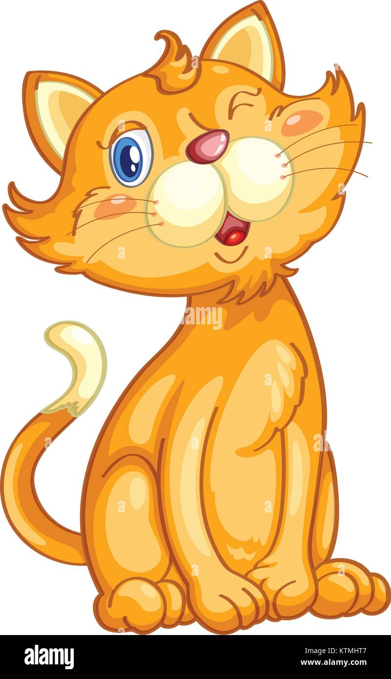 Ginger tabby domestic cat Stock Vector Images - Alamy