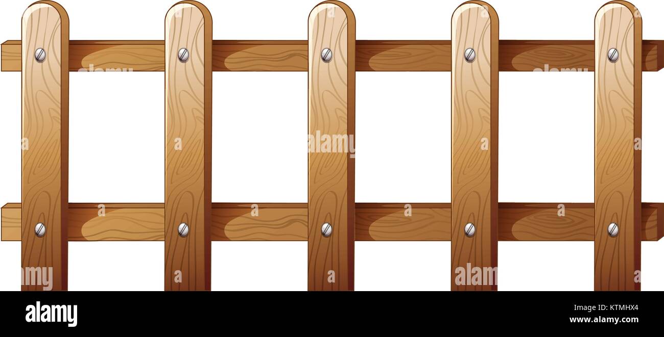 Brown wooden planks picket Stock Vector Images - Alamy
