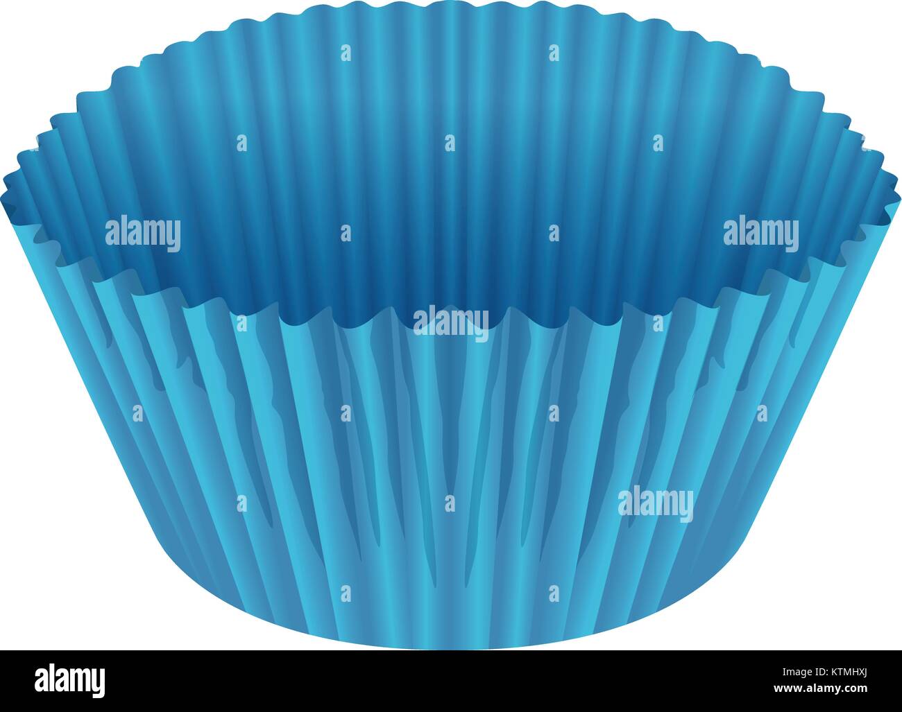 illustration of a blue cup on a white background Stock Vector Image ...