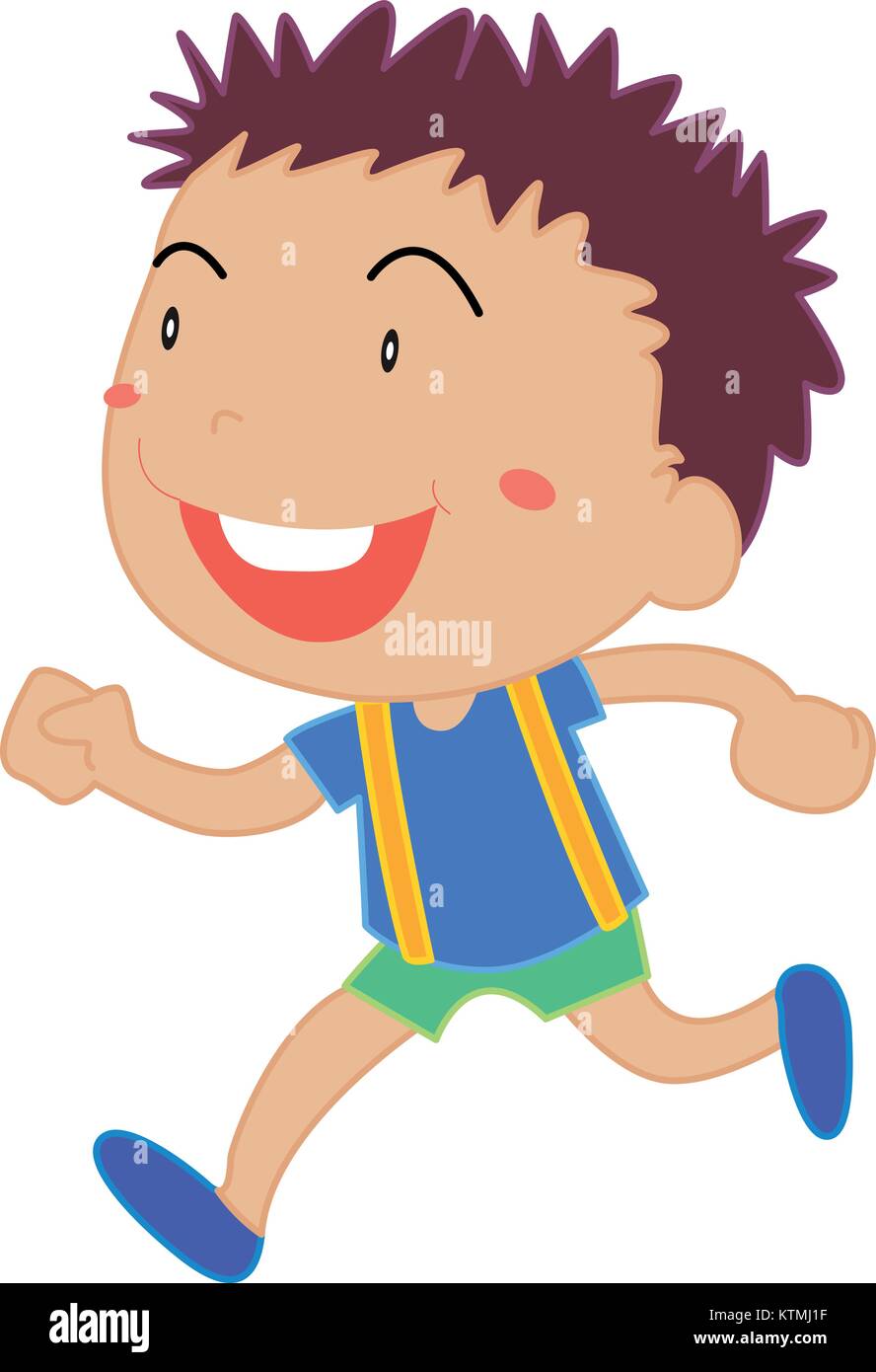 Illustration of a child running Stock Vector Image & Art - Alamy