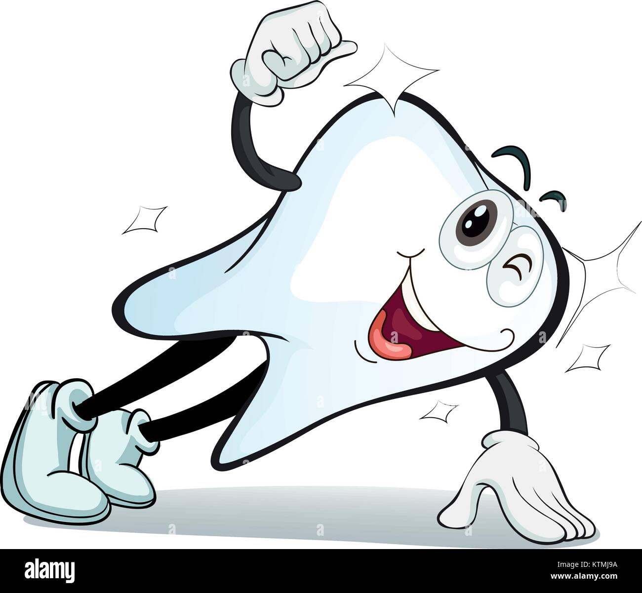 illustration of a tooth on a white background Stock Vector Image & Art ...