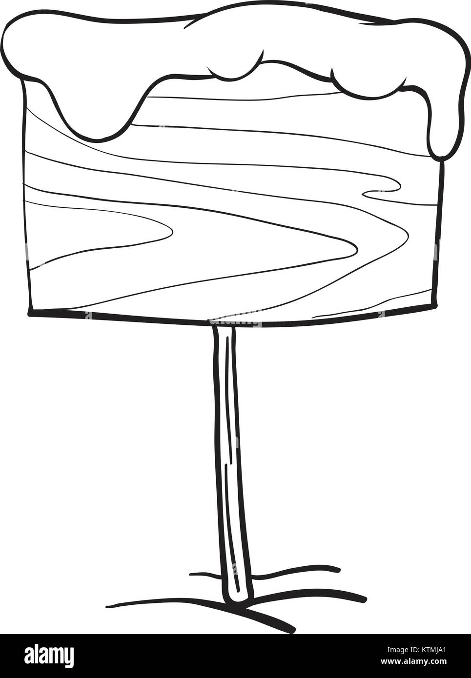 illustration of a board sketch on white background Stock Vector Image ...