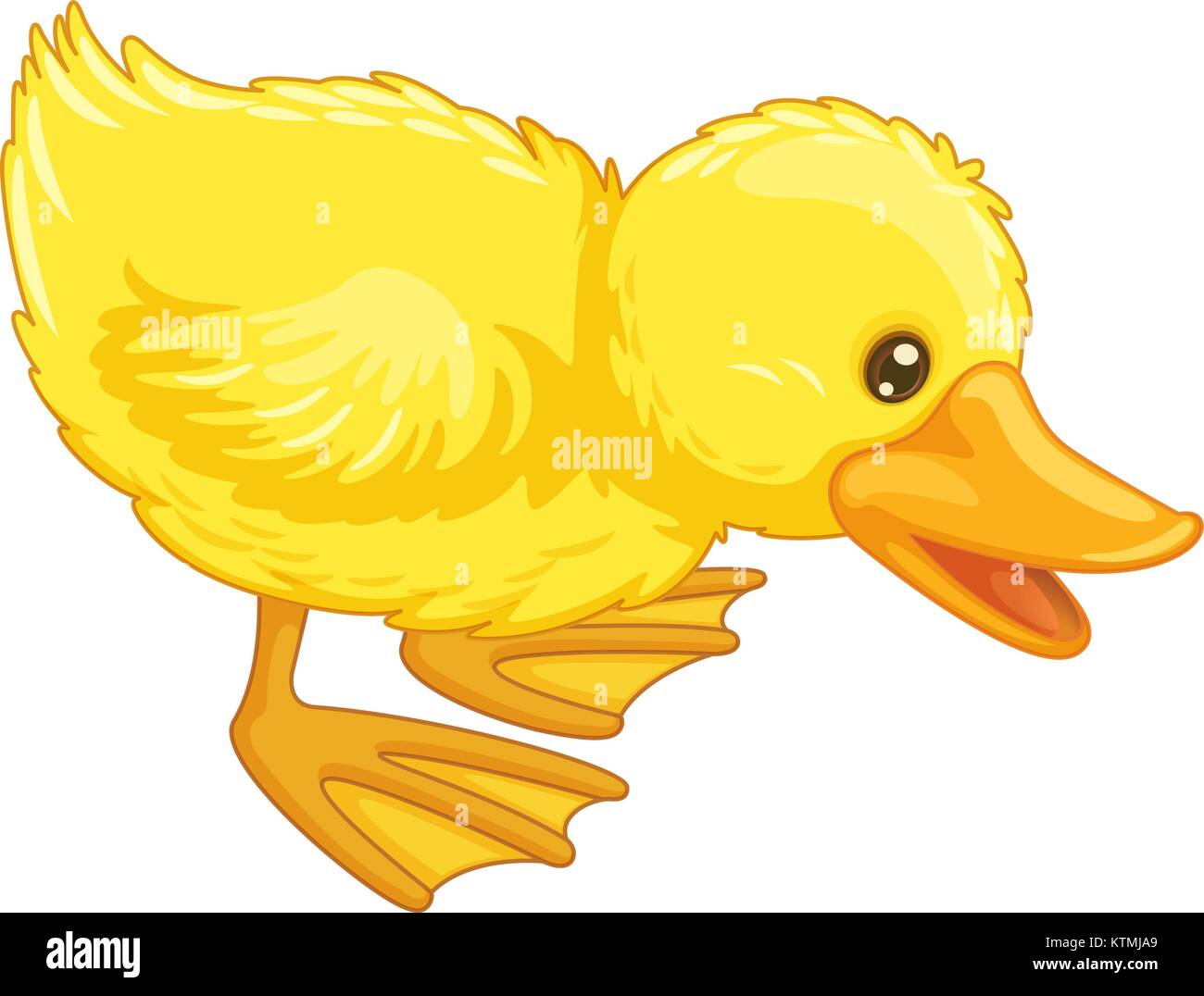 Yellow duck feet Stock Vector Images - Alamy