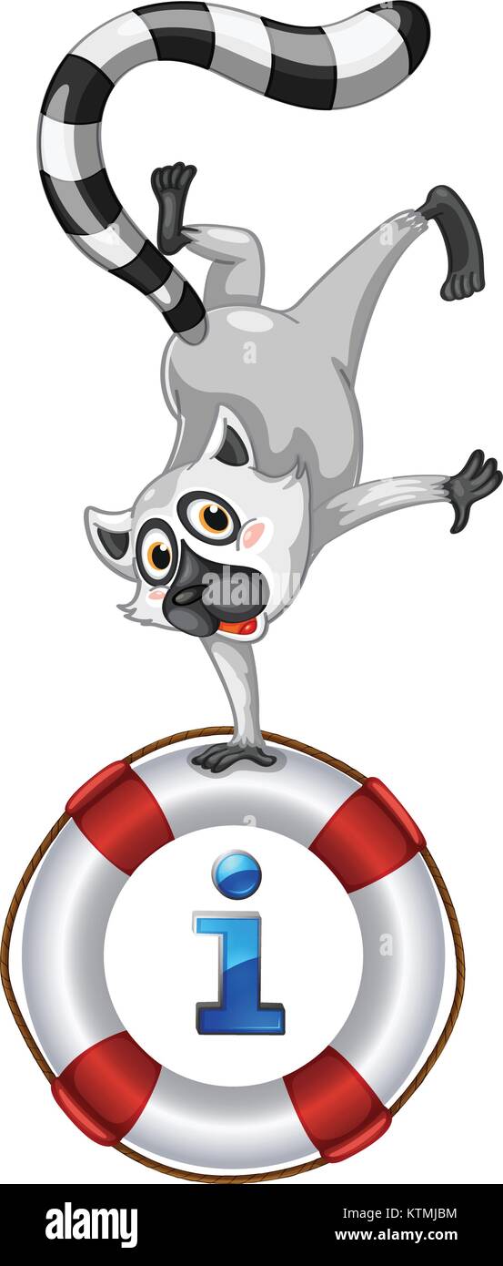 Illustration of a cartoon character and information icon Stock Vector ...