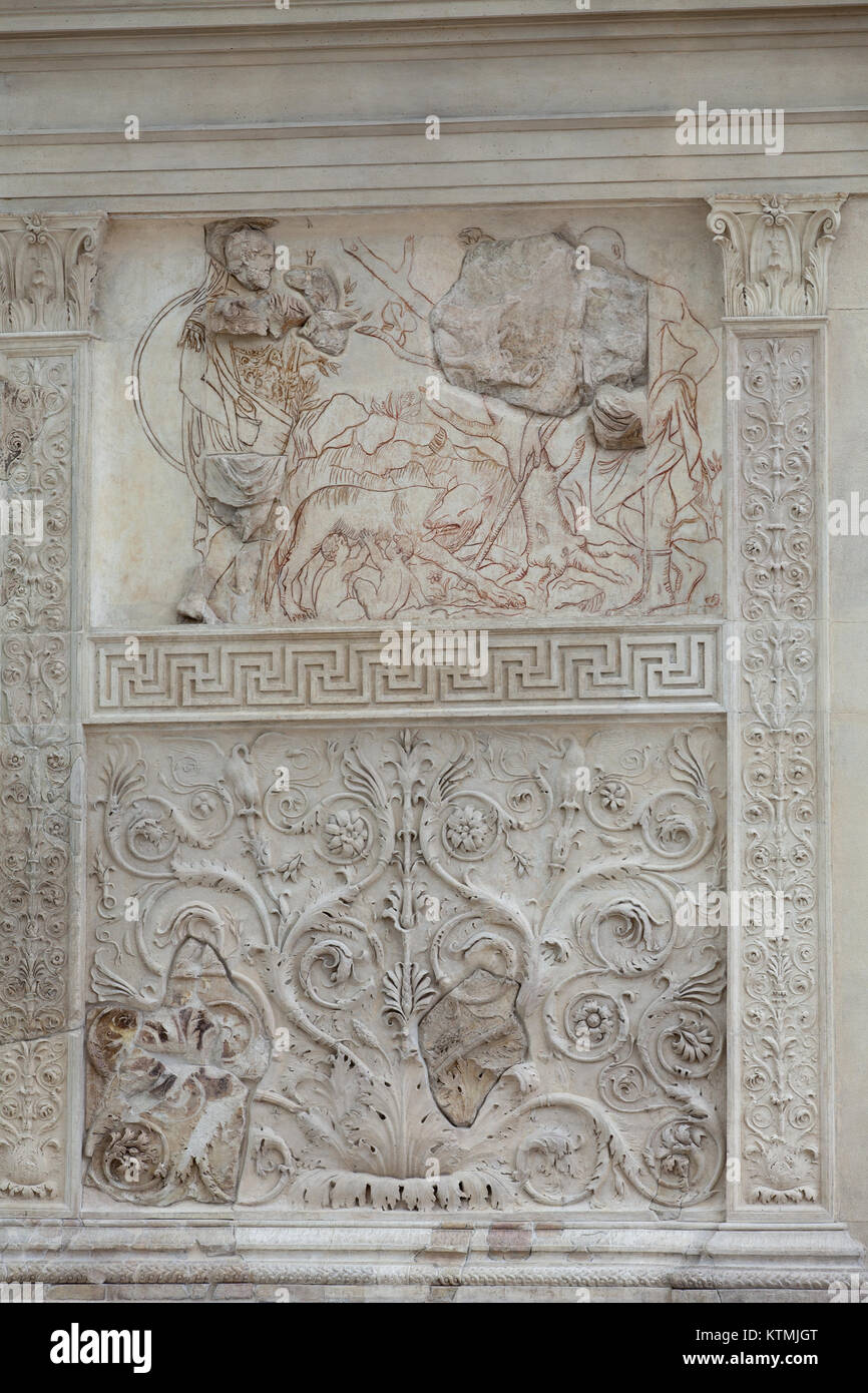 Rome - Ara Pacis, Altar of Augustan Peace Stock Photo - Alamy