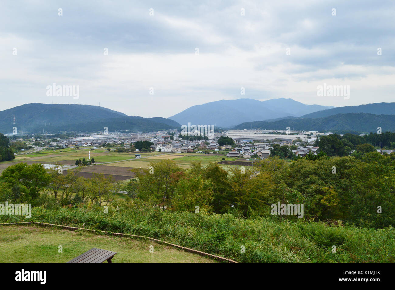The battlefield of Sekigahara, seen from the site of Ishida Mitsunari ...