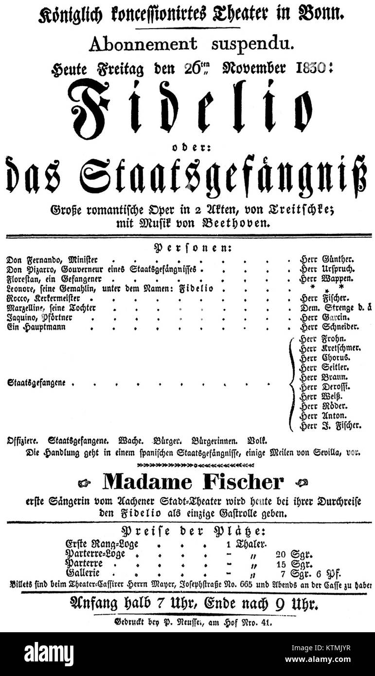 Fidelio is an opera composed by Ludwig van Beethoven, first performed ...
