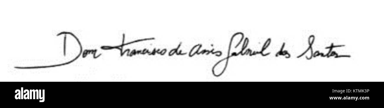 Francisco de Assis Gabriel dos Santos signature Stock Photo - Alamy