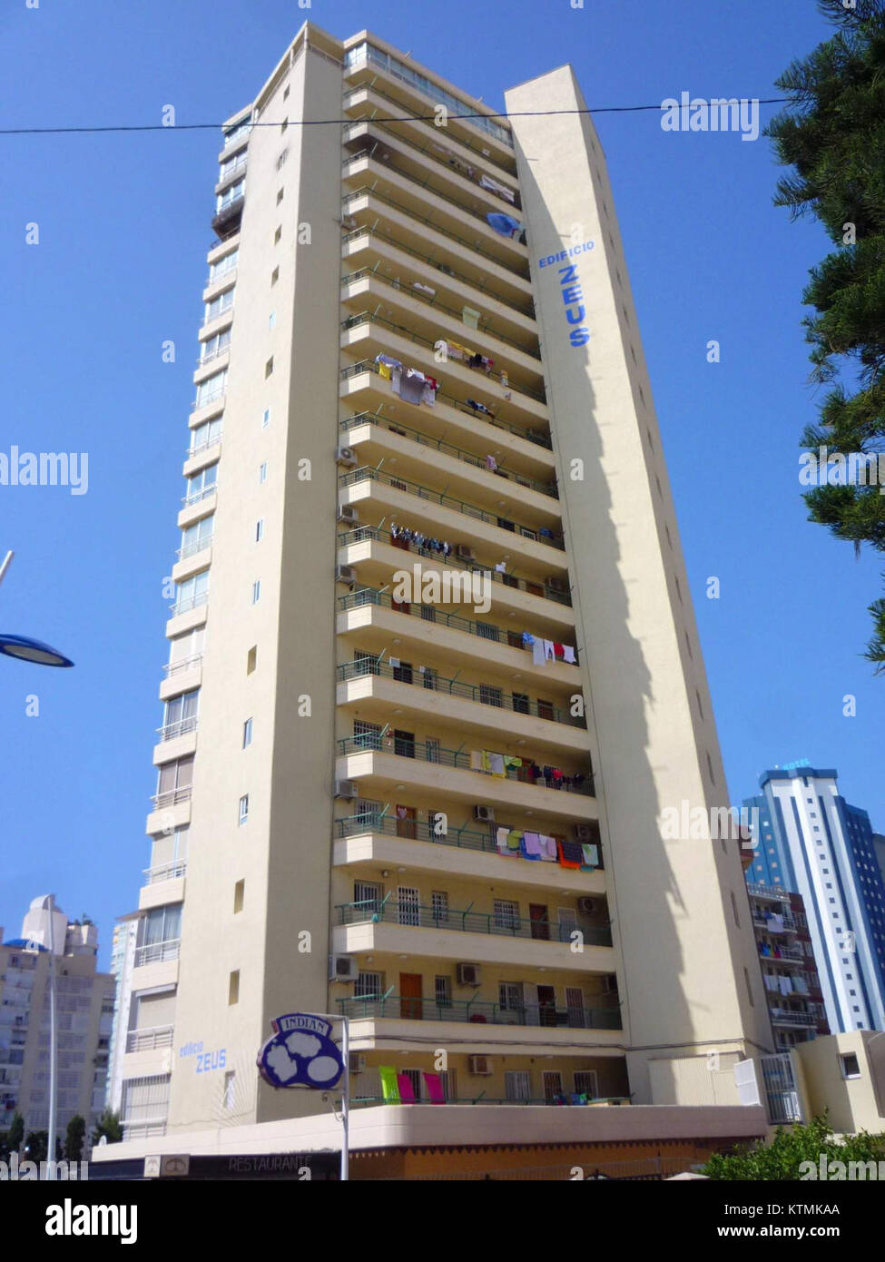 Benidorm's Edificio Zeus is a prominent high-rise building in Spain ...