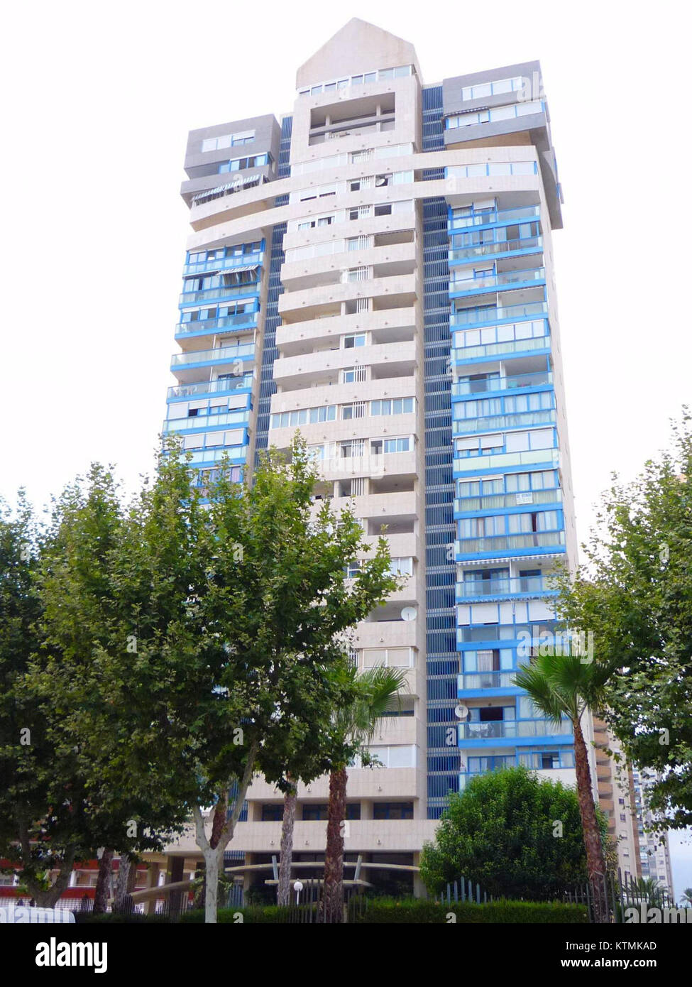 The Kennedy Buildings 1 and 2 in Benidorm, Spain, are modern ...
