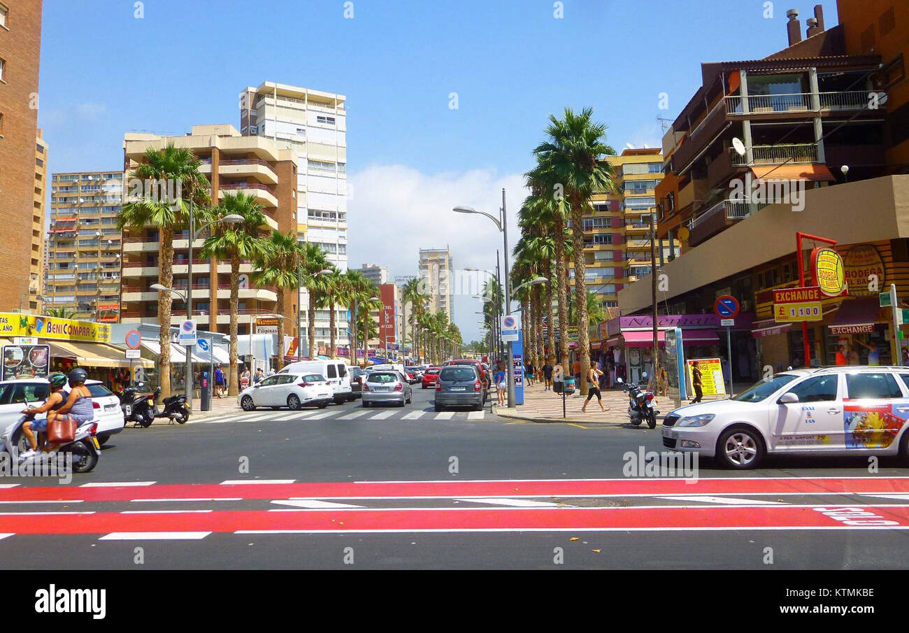 Benidorm, a coastal town in Spain, is known for its popular tourist ...