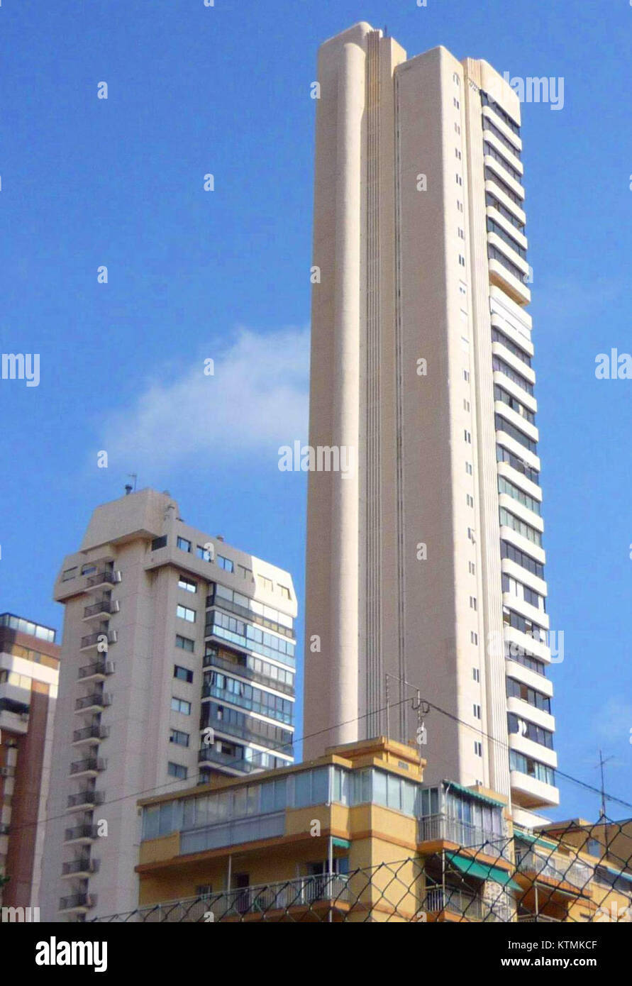 Benidorm's Torre Levante and Torre Italia are prominent skyscrapers in the Spanish city, known ...