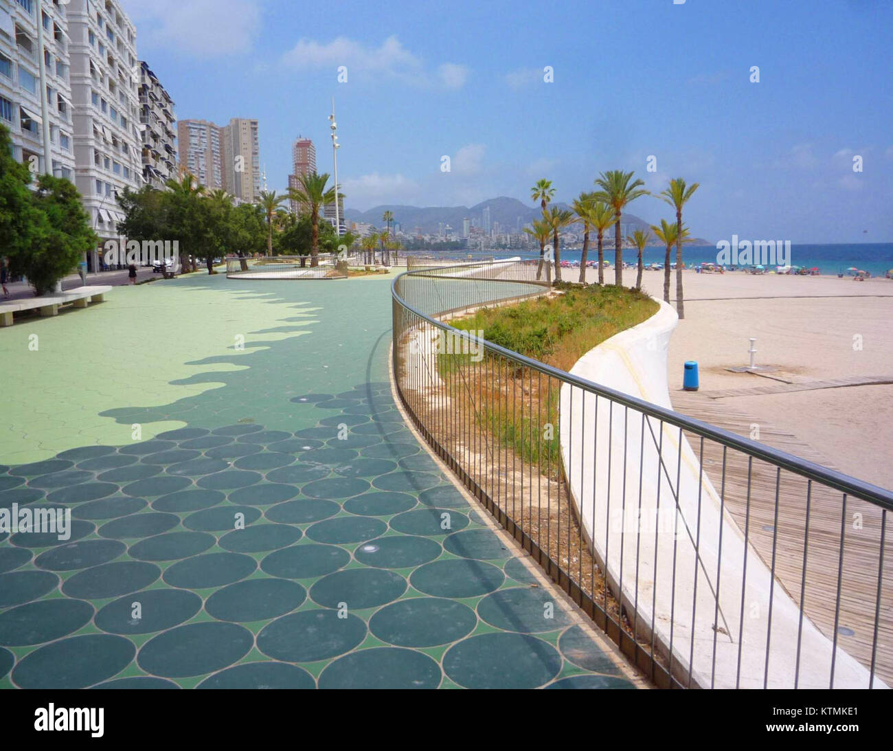 Playa de Poniente is one of Benidorm's famous beaches, located on the ...